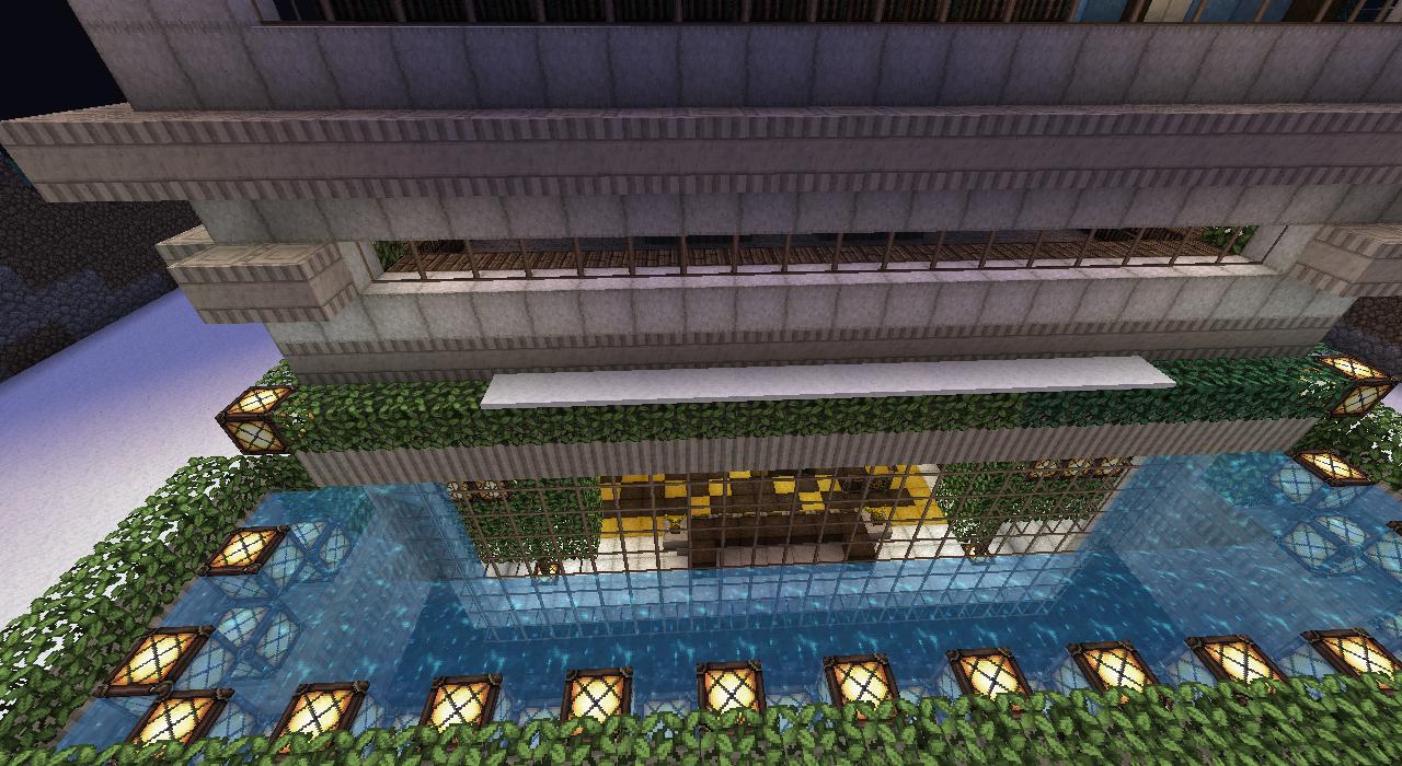 Modern fully furnished library Minecraft Map