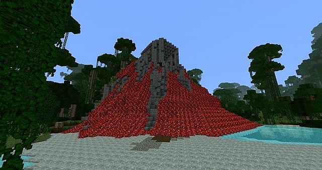 Mount minecraft (Minnie eruption) Minecraft Map