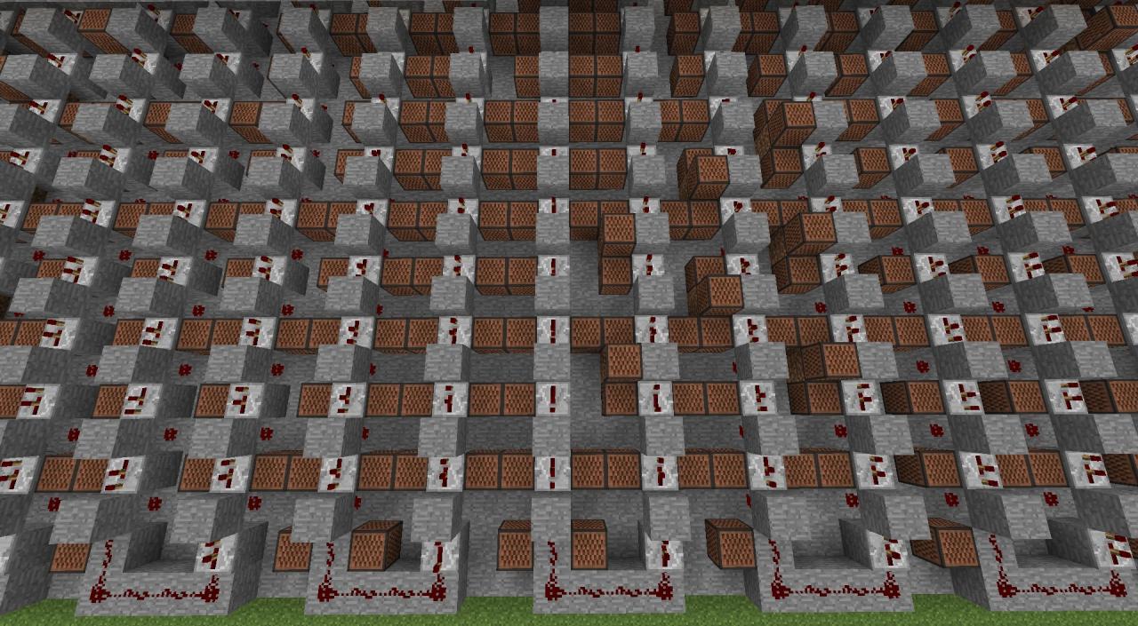 Can't Hold Us, Macklemore-Minecraft Note Block Song Minecraft Map