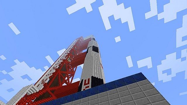 Saturn 5 with Skylab Minecraft Map