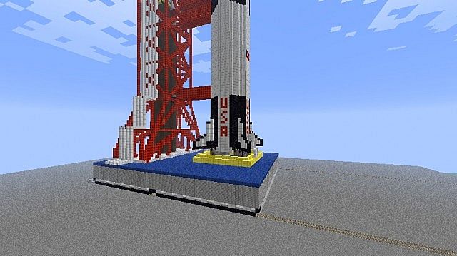 Saturn 5 with Skylab Minecraft Map