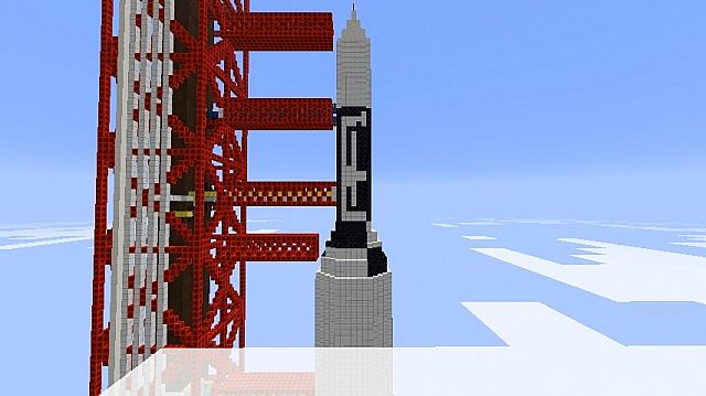 Saturn 5 with Skylab Minecraft Map