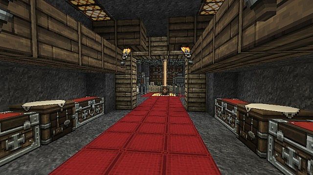 Underground Hall-Styled Survival Base: "Market" - 1.6.2 Minecraft Map