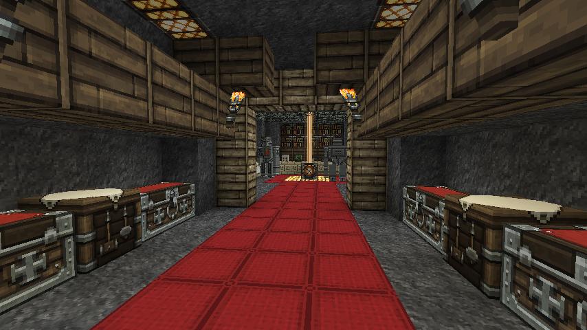 Underground Hall-Styled Survival Base: "Market" - 1.6.2 Minecraft Map