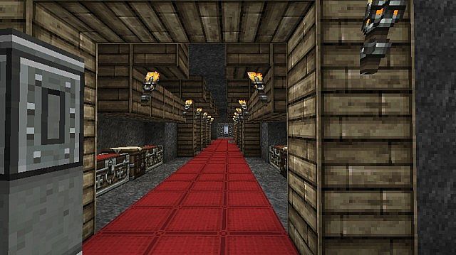 Underground Hall-Styled Survival Base: "Market" - 1.6.2 Minecraft Map