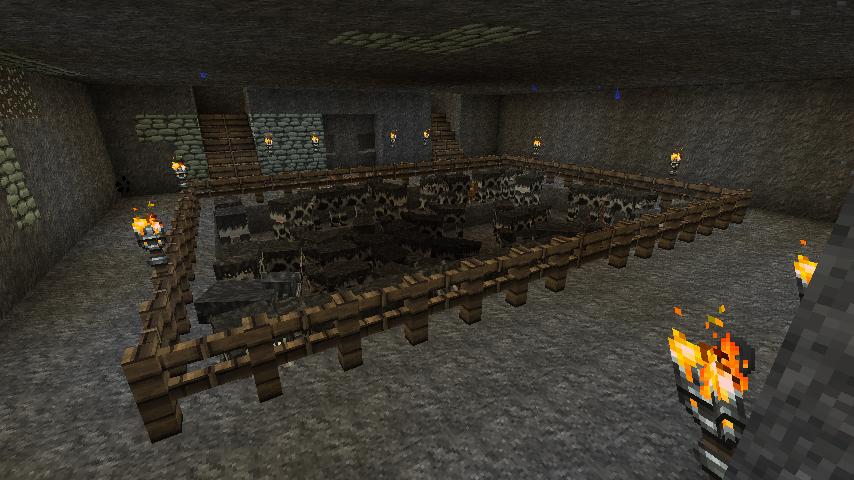 Underground Hall-Styled Survival Base: "Market" - 1.6.2 Minecraft Map