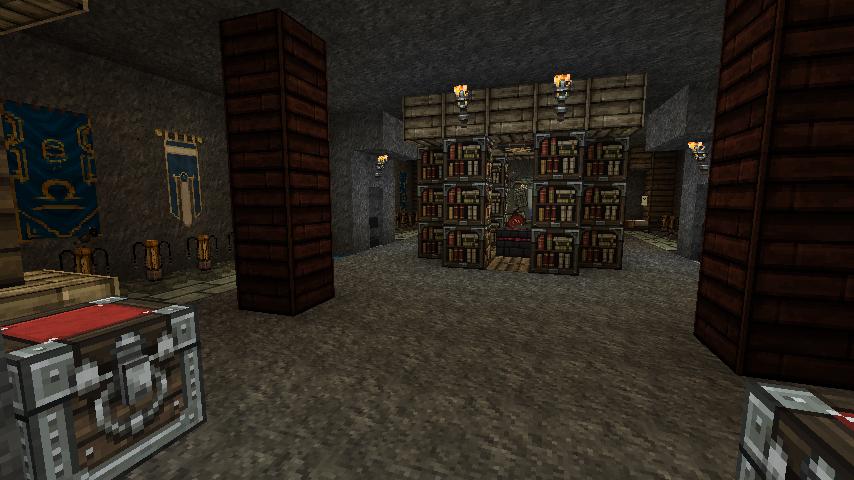 Underground Hall-Styled Survival Base: "Market" - 1.6.2 Minecraft Map