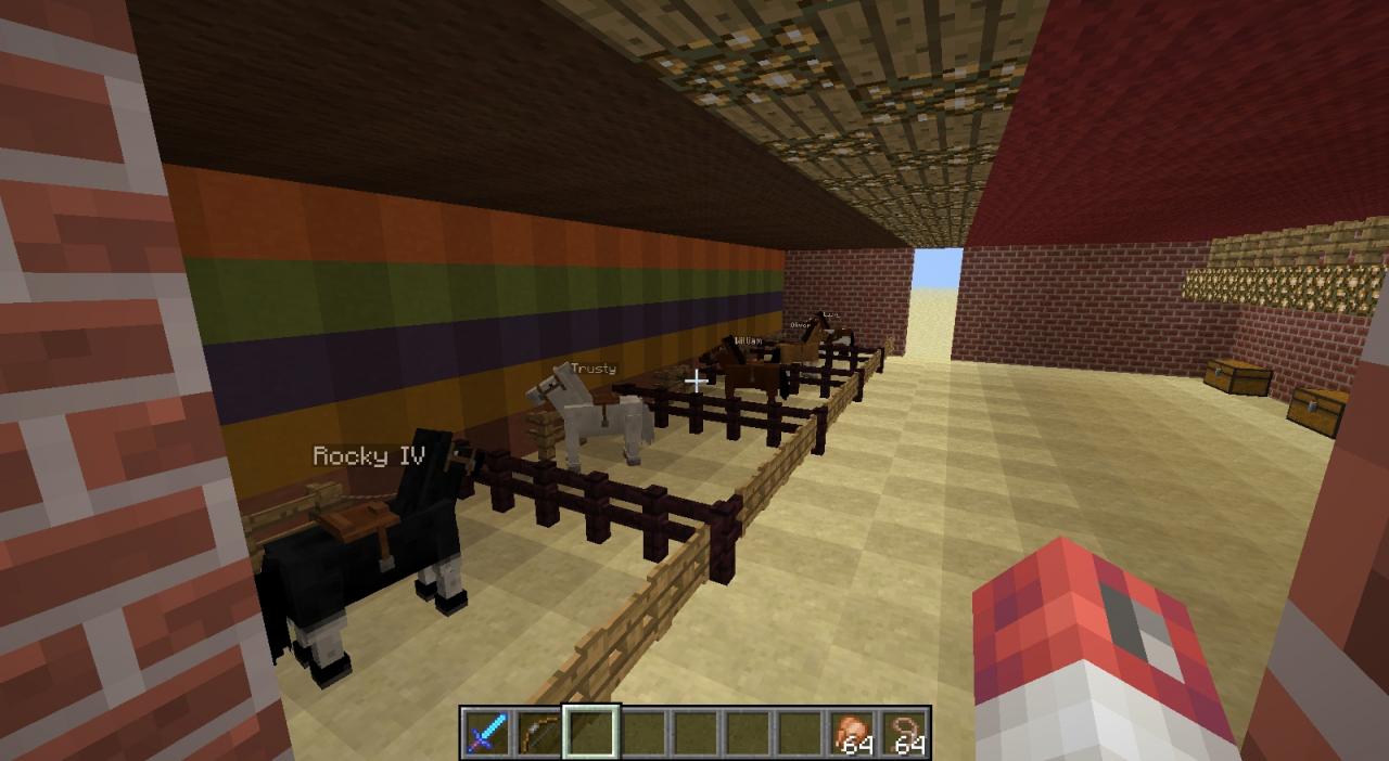 A Horse Stable Minecraft Map