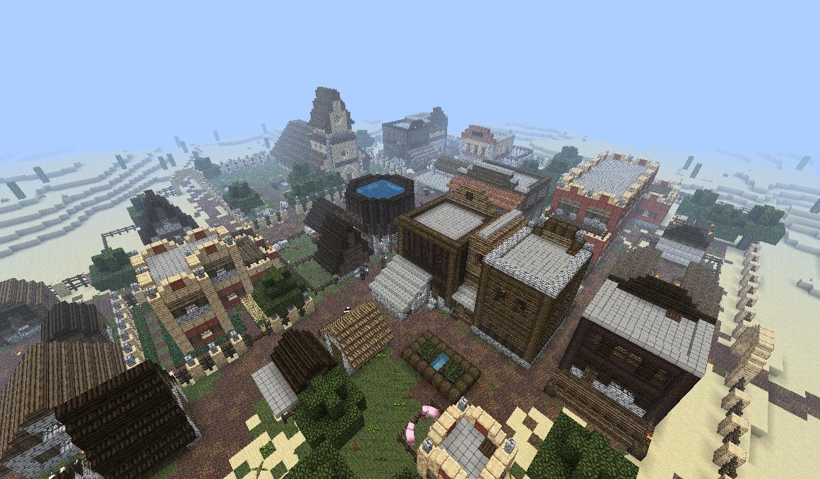 Wild West PVP town Minecraft Map