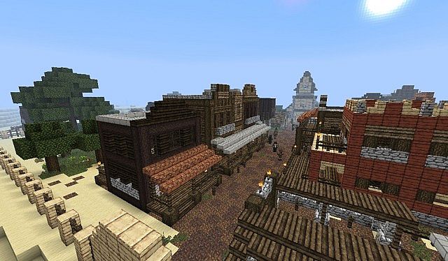 Wild West PVP town Minecraft Map
