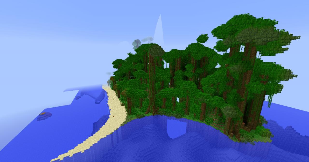 Map adventure on an island. Minecraft Map