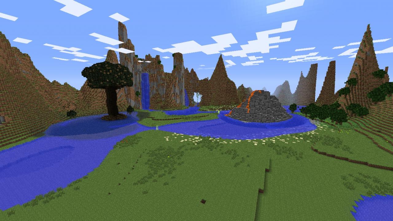 Custom terrain Minecraft Map