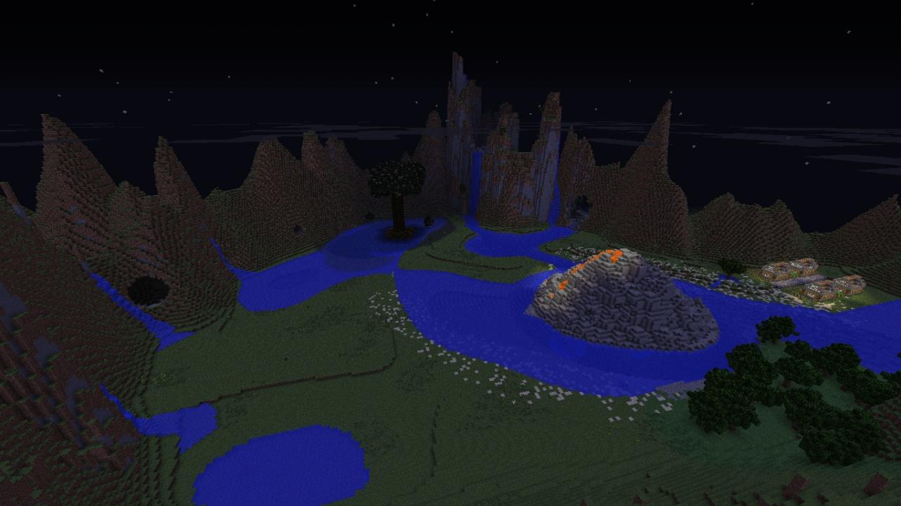 Custom terrain Minecraft Map