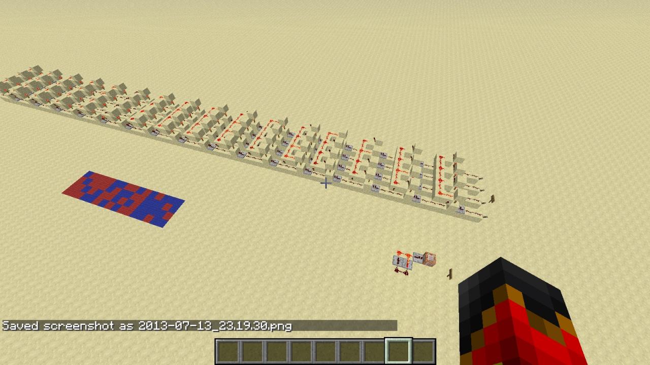 4 bits Redstone Encoding Minecraft Map