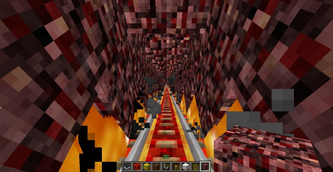 Colorfull adventure with Minecart Minecraft Map