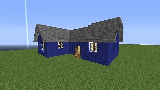 Sandstone Wool House Minecraft Map