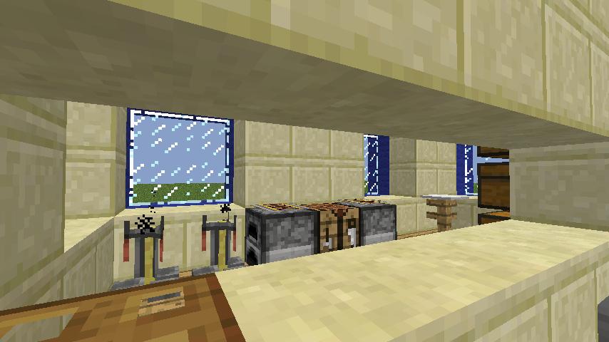 Sandstone Wool House Minecraft Map