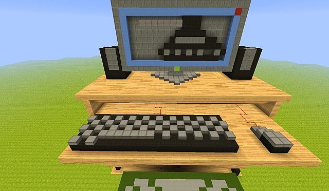 Computer and Desk Minecraft Map