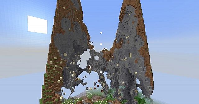 A real volcano eruption Minecraft Map