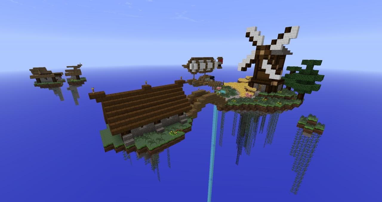 floating farm Minecraft Map