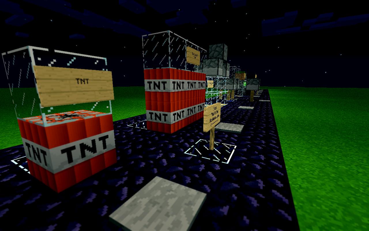 Minecraft Explosion Explanations & Demonstrations Minecraft Map