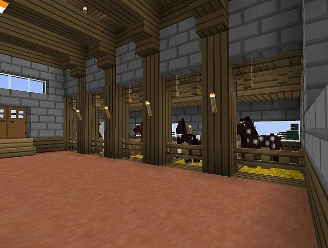 Horse and Cow Barn V2! Minecraft Project