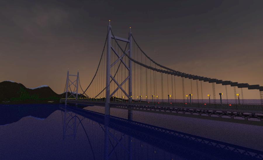 Minecraft Mega Building: Mega Bridge ( 850 m. long ) Minecraft Map