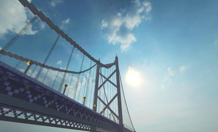 Minecraft Mega Building: Mega Bridge ( 850 m. long ) Minecraft Map