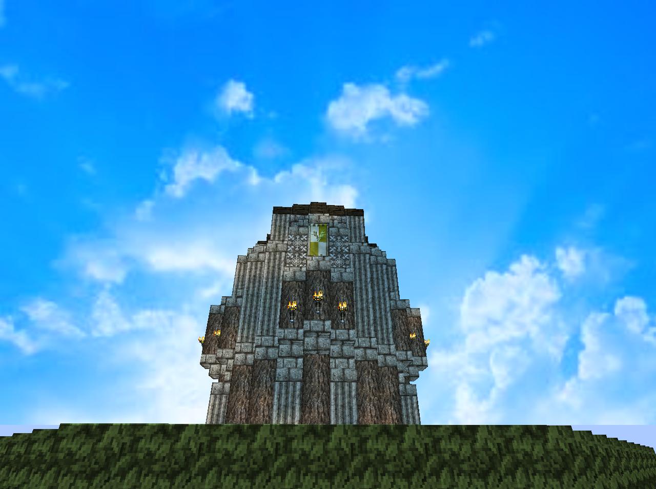 The midevil farm tower Minecraft Map