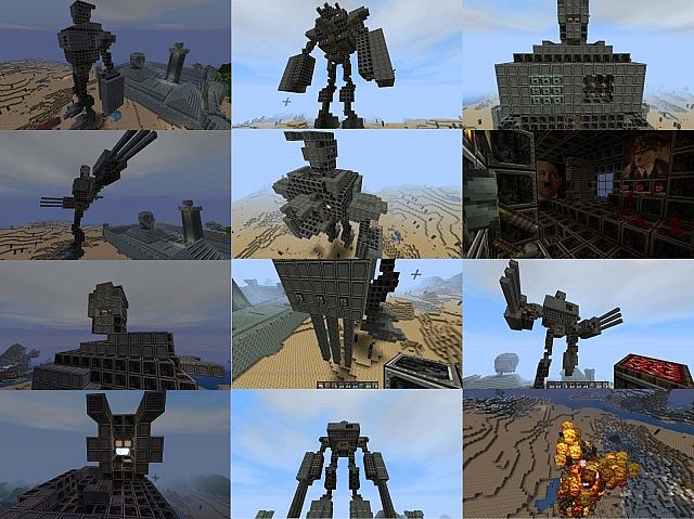 WALKING ROBOT: Mech Vehicle [BMKIXSVPP "Wolverine"] Minecraft Map