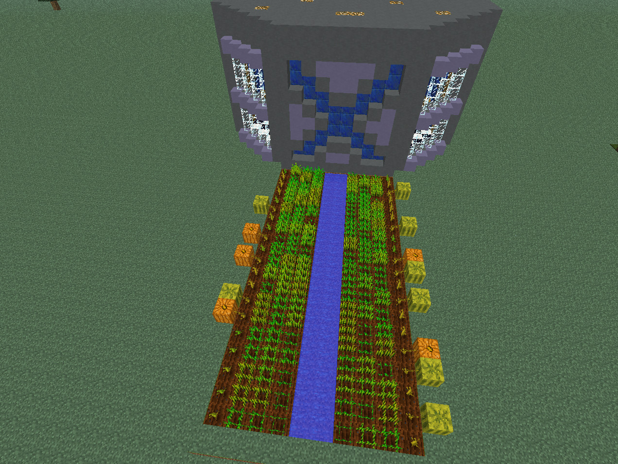 Futuristic House/with Farm Minecraft Map