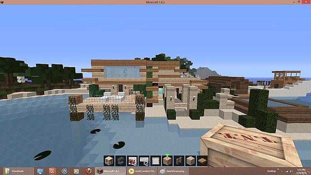 Beach house Minecraft Map