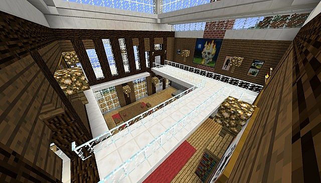 Modern Quarts House on a hill Minecraft Map