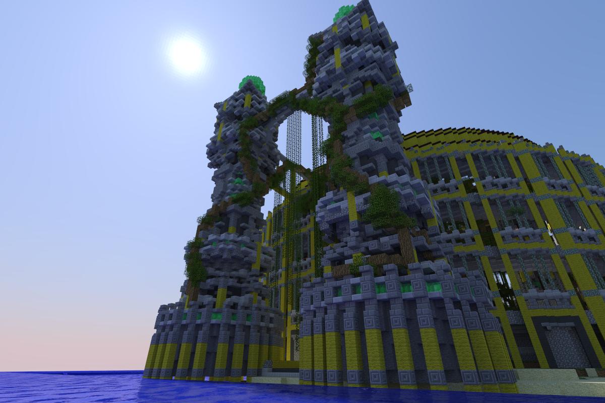 The gates to heaven. Minecraft Map