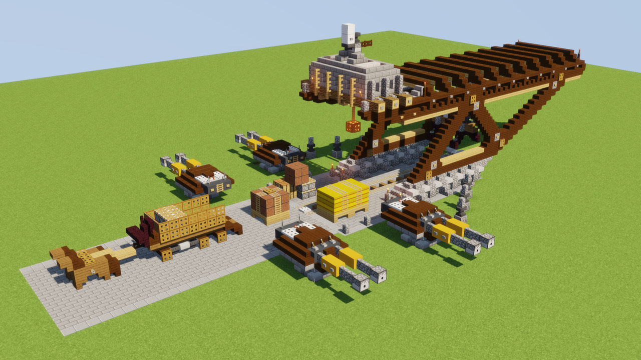 Steampunk Container Crane Minecraft Map