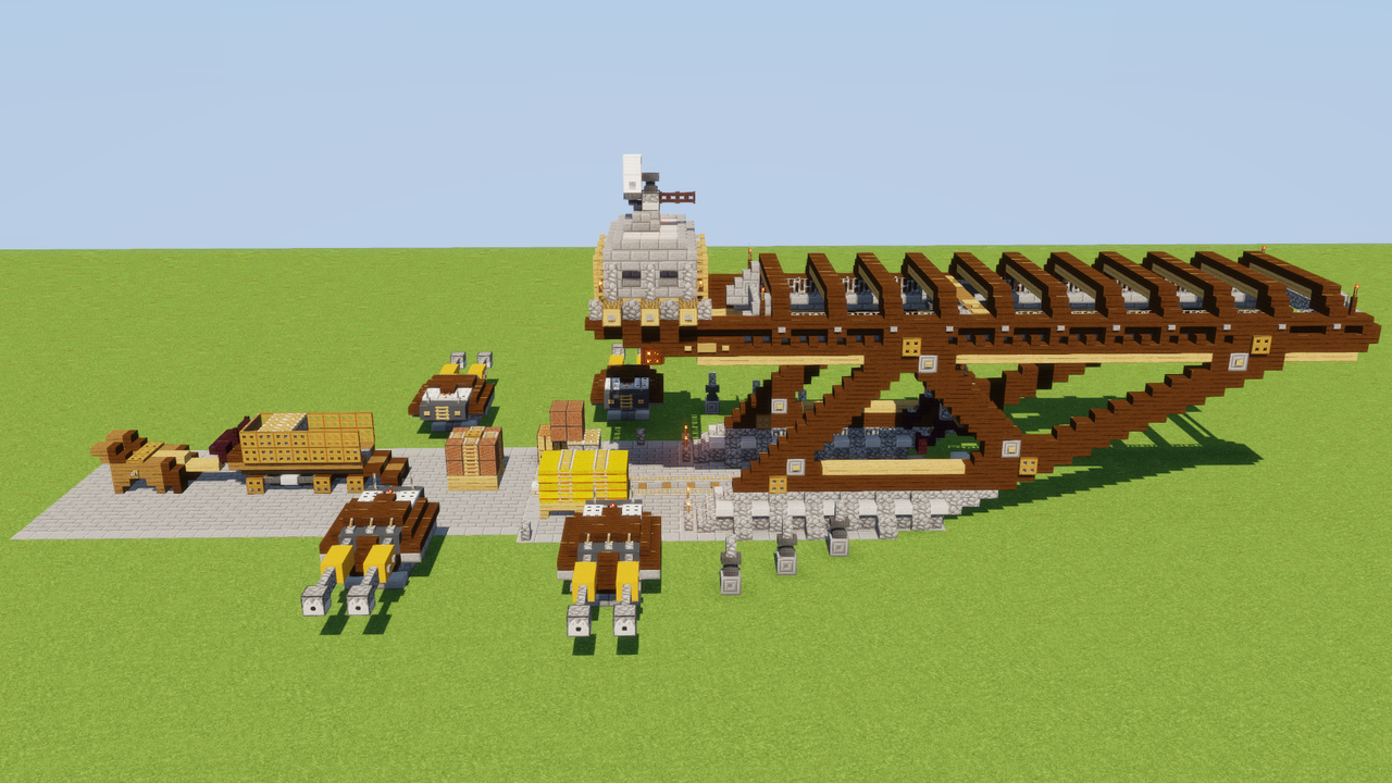 Steampunk Container Crane Minecraft Map