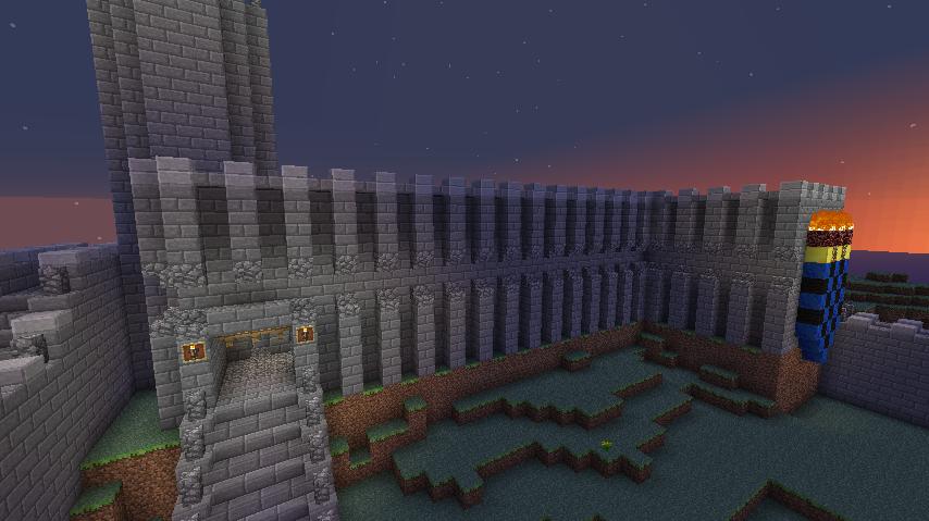 Castle-Mountain Defense Minecraft Map