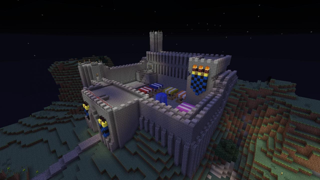 Castle-Mountain Defense Minecraft Map