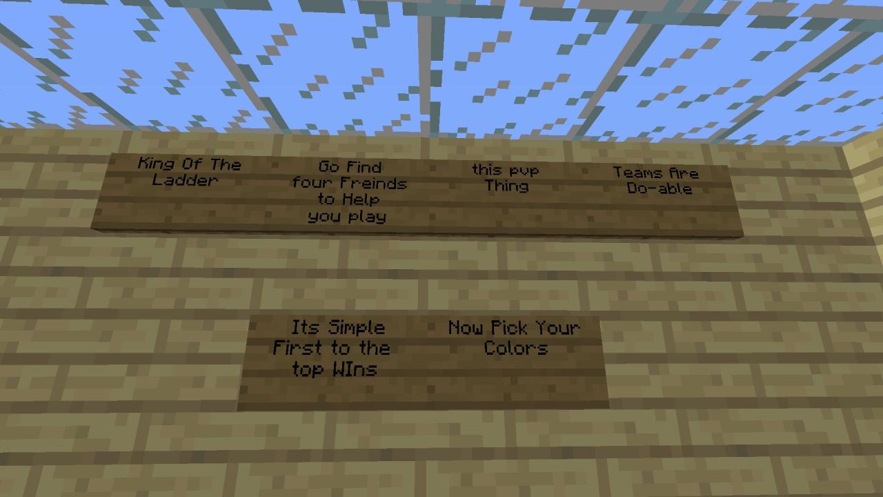 [PVP] To THe Top O' The Ladders! Minecraft Map