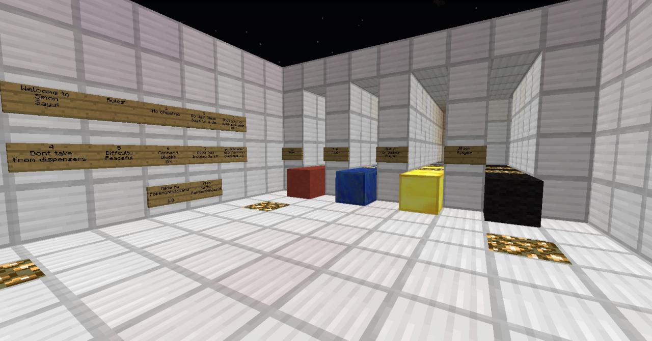 Simon Says in minecraft! Minecraft Map
