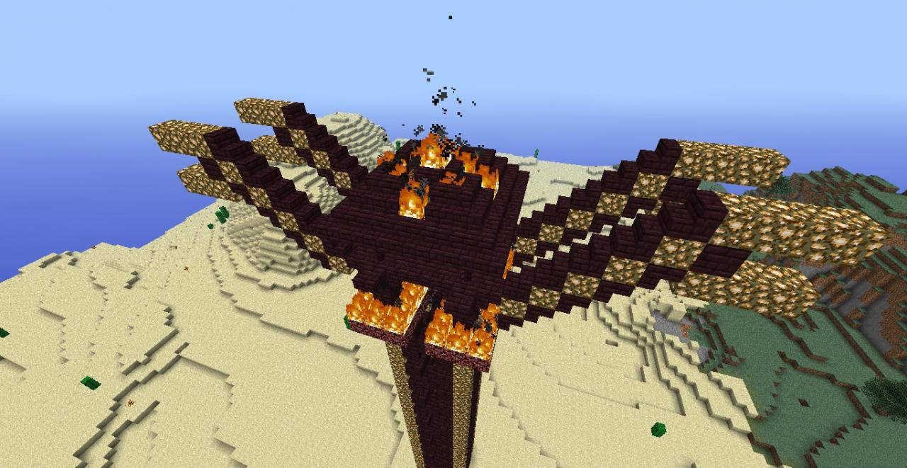 Glowstone Netherrack tower MK I Crystal Minecraft Map