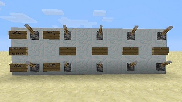 4bit Add/Sub ALU Minecraft Map