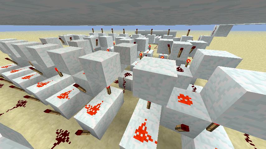 4bit Add/Sub ALU Minecraft Map