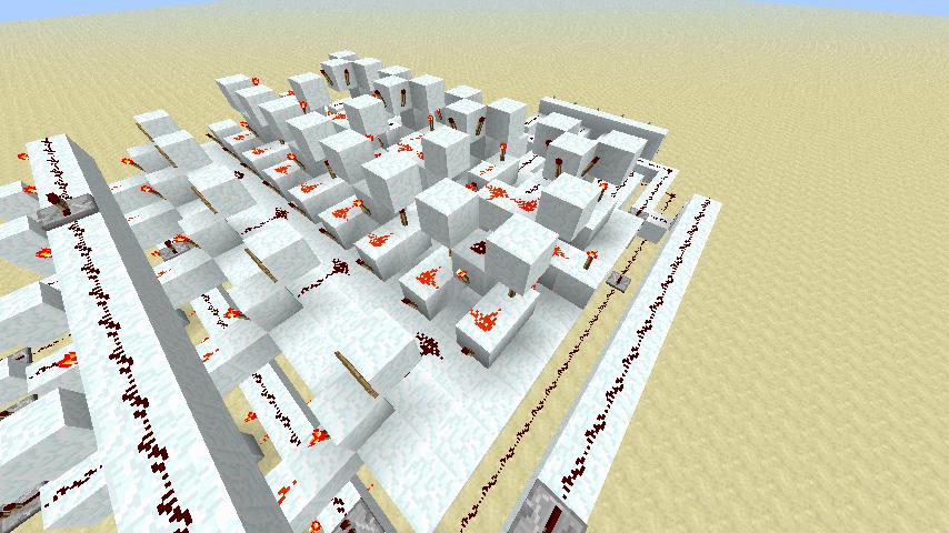 4bit Add/Sub ALU Minecraft Map