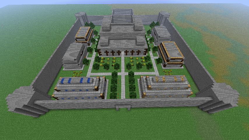 Large castle and fort Minecraft Map