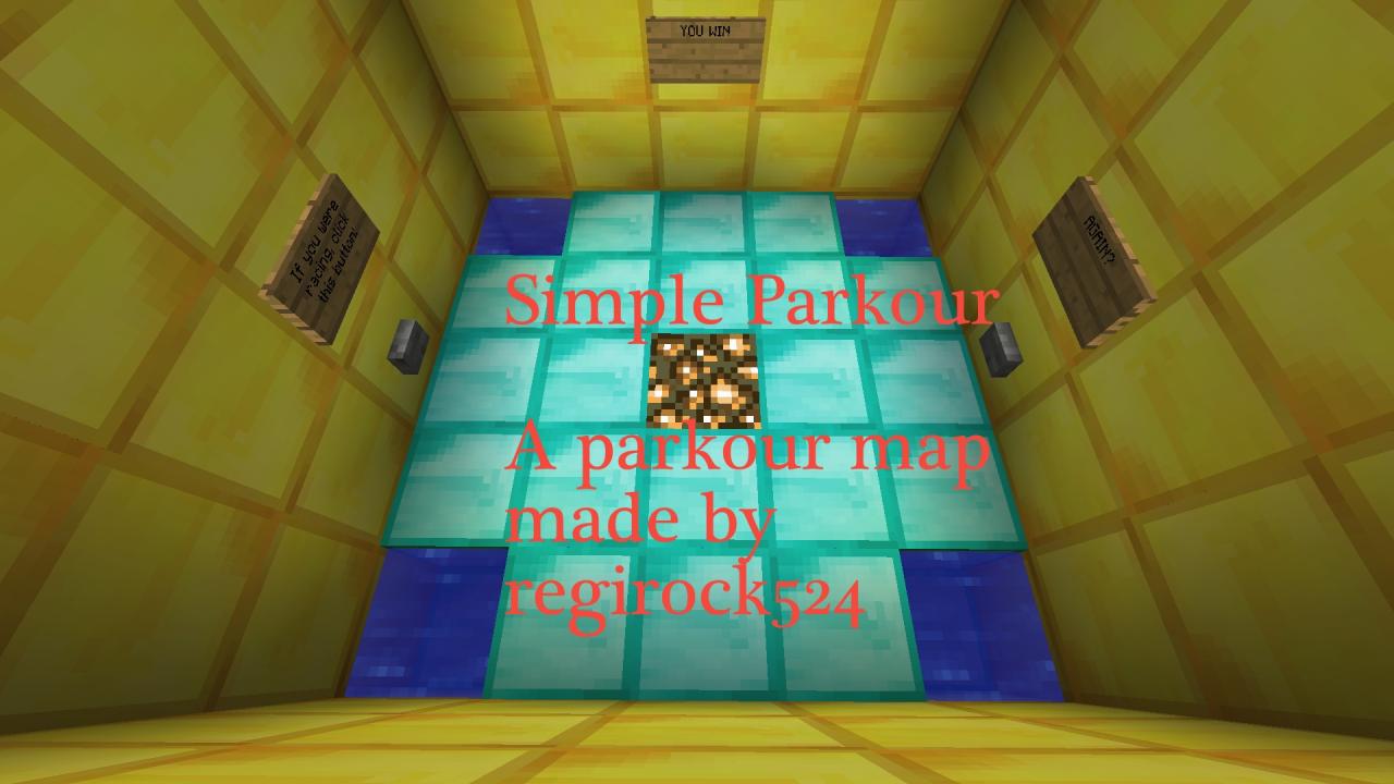 Simple Parkour Minecraft Map