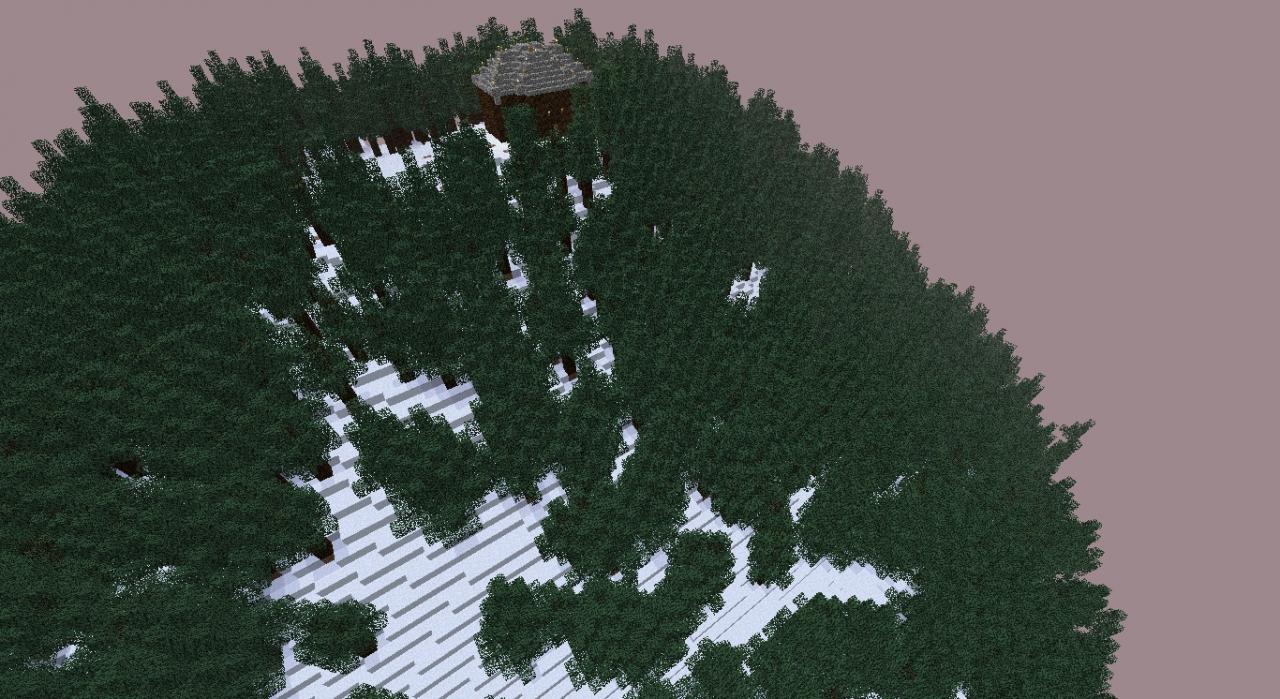 Snowy Island Survival Minecraft Map