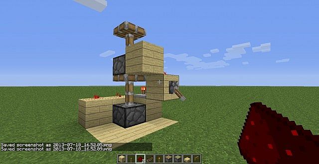 compact 3x3x3 double piston extender Minecraft Map