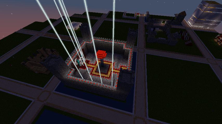 big castle with redstone door by metrotyranno competition Minecraft Map