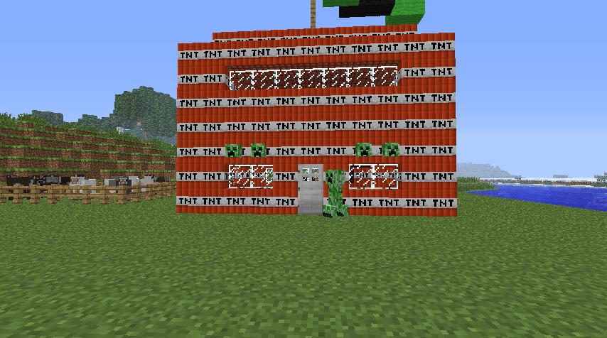 Creeper House Minecraft Map